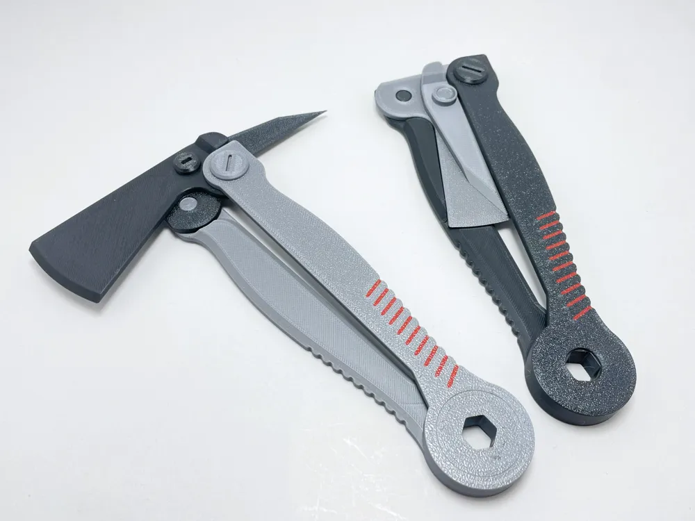 Folding Axe - Free 3D Print Model - MakerWorld