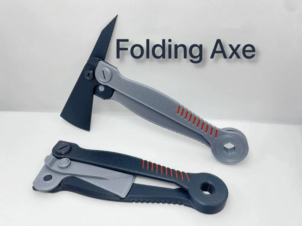 Folding Axe - Free 3D Print Model - MakerWorld