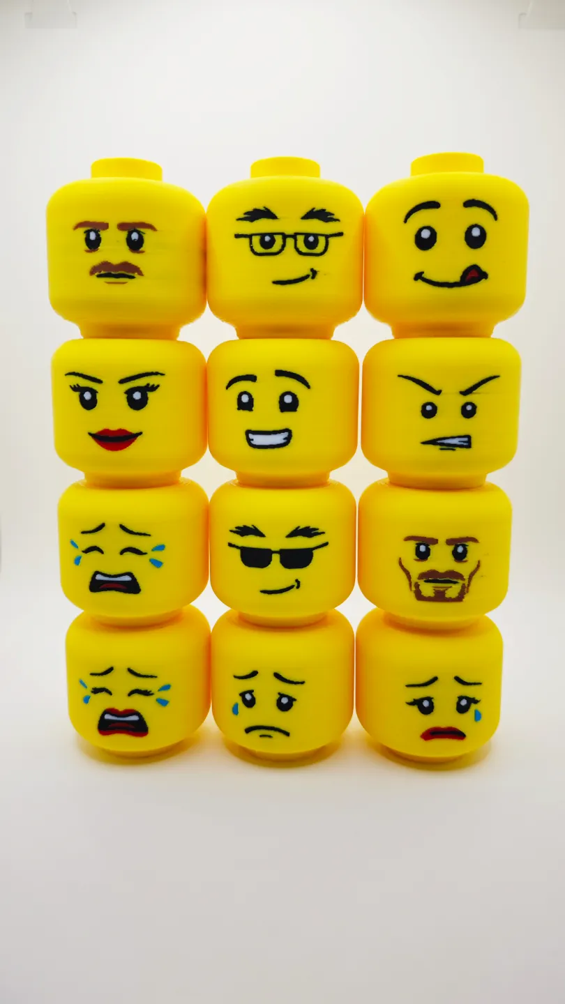 Brick Man - Sad Face with Tear (500%) by P78 - MakerWorld