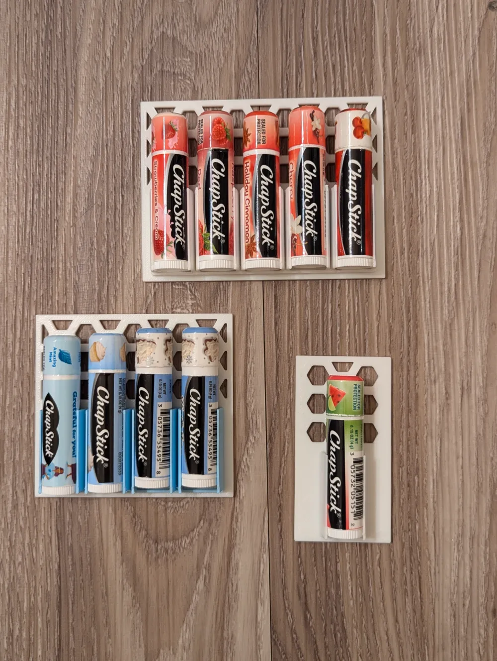 Chapstick Holder (Multiple Sizes and Multi-Color) - Free 3D Print Model ...