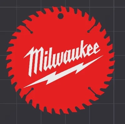 Dewalt Saw Blade Keychain by 3DKP - MakerWorld