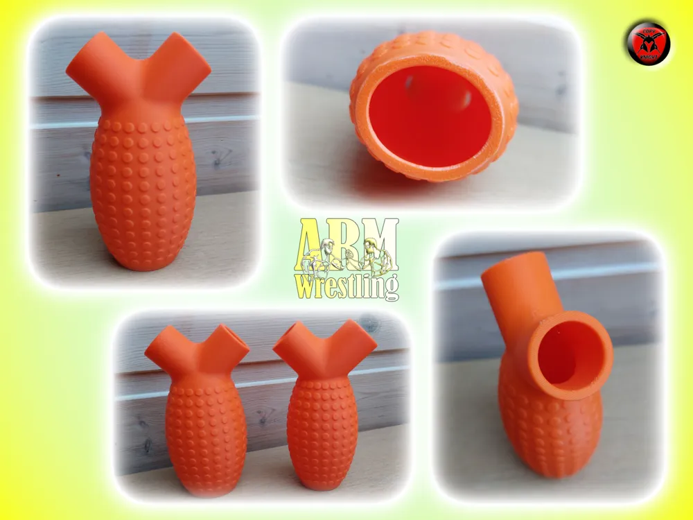 Extra-Wide Arm Wrestling Oval Knuckle Grip by CopyKnight - MakerWorld