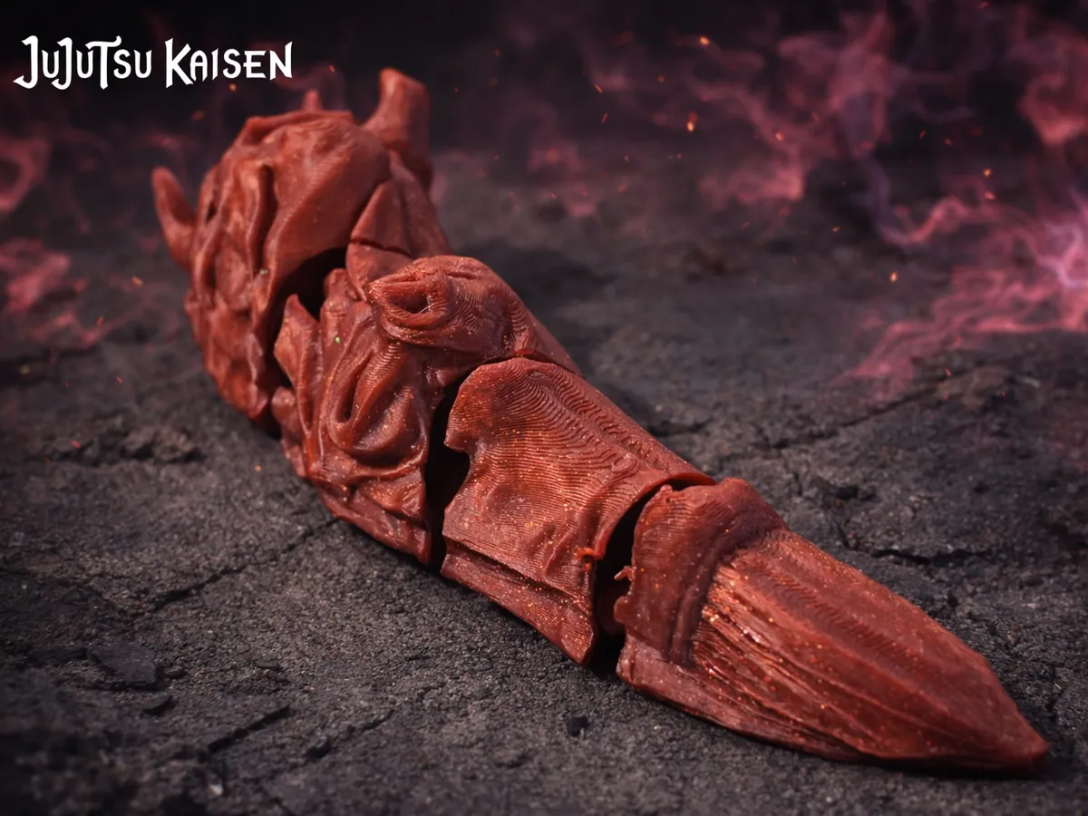 Sukuna's Finger Articulated - Jujutsu Kaisen - Free 3D Print Model ...