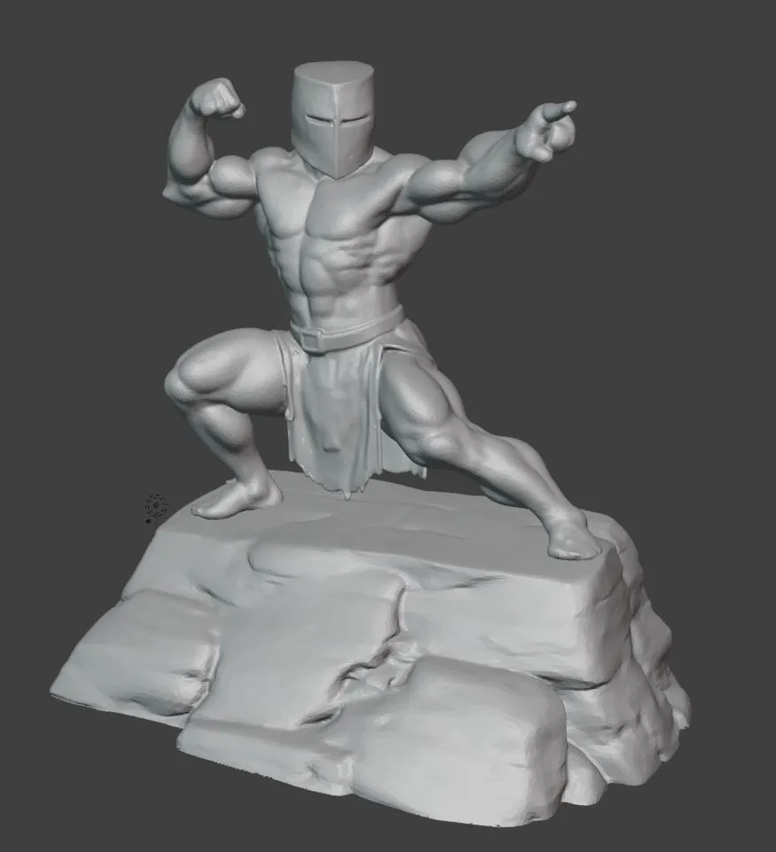 muscular Templar knight by rob_otter MakerWorld: Download Free 3D Models