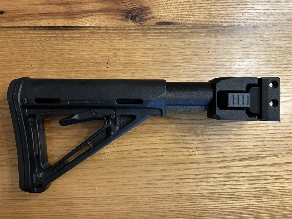 Folding Buffer Tube For 1913 Picatinny Rail Remixed by 3D2A Remixes ...