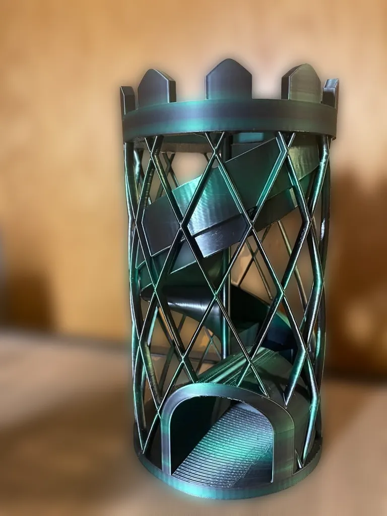 Spiral Dice Tower by TinkerLabs MakerWorld: Download Free 3D Models