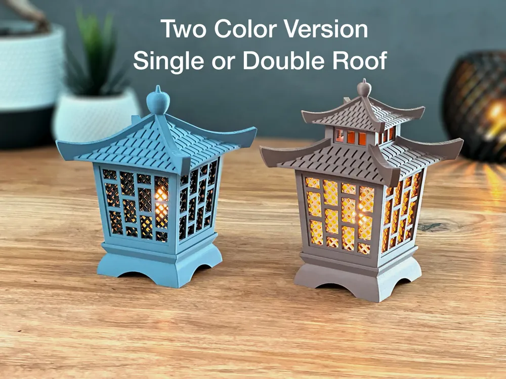Japanese Style Mini Tea Light Lantern - Free 3D Print Model - MakerWorld