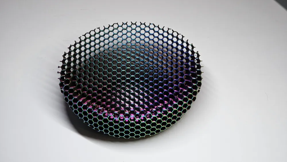 Hexagonal Pattern Bowl with Multicolor Gradient - Free 3D Print Model ...