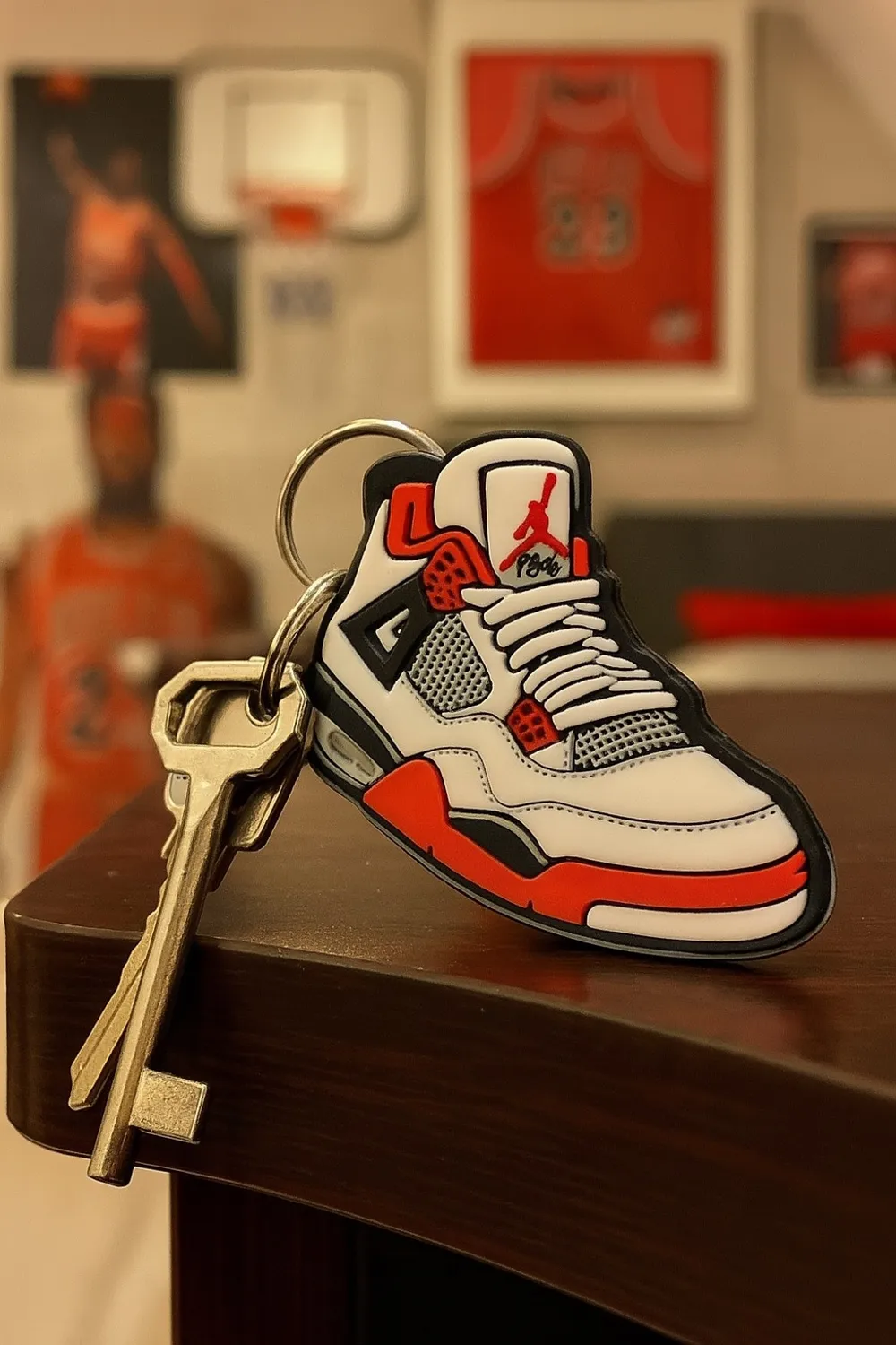 Air Jordan 4 inspired keychain - Free 3D Print Model - MakerWorld