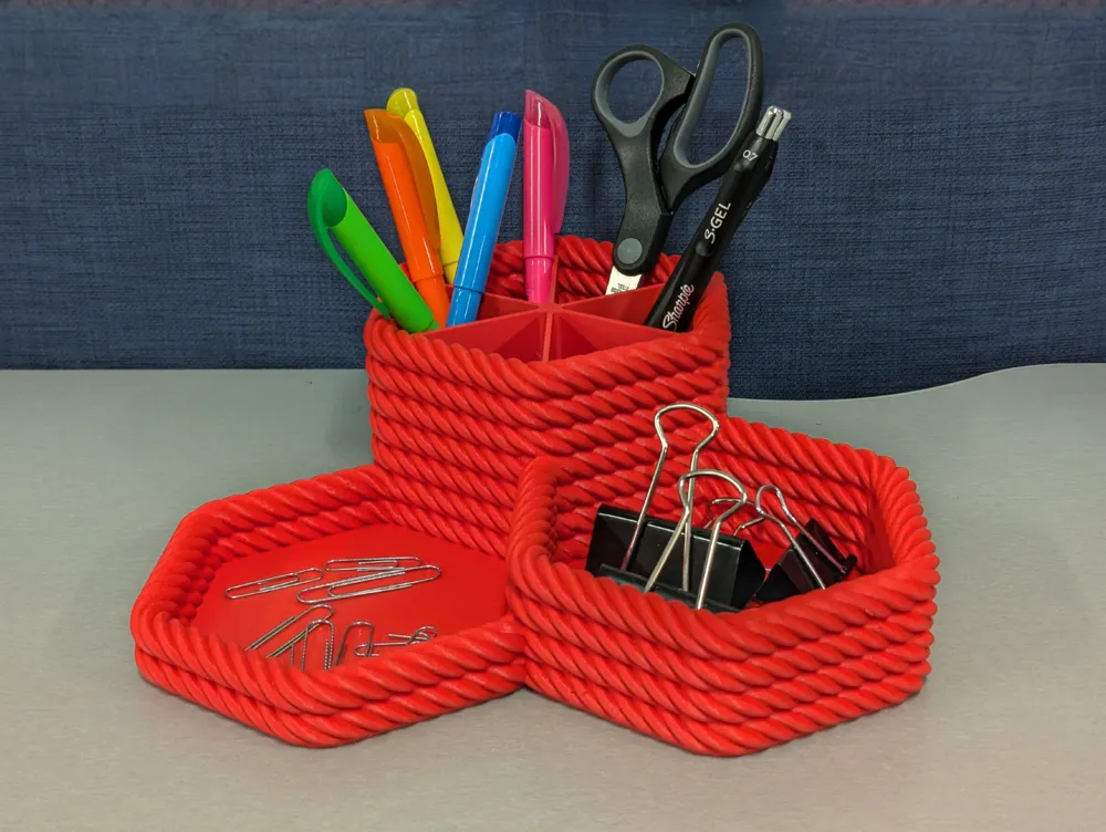 Rope Hexagons Organizer by JamesThePrinter - MakerWorld