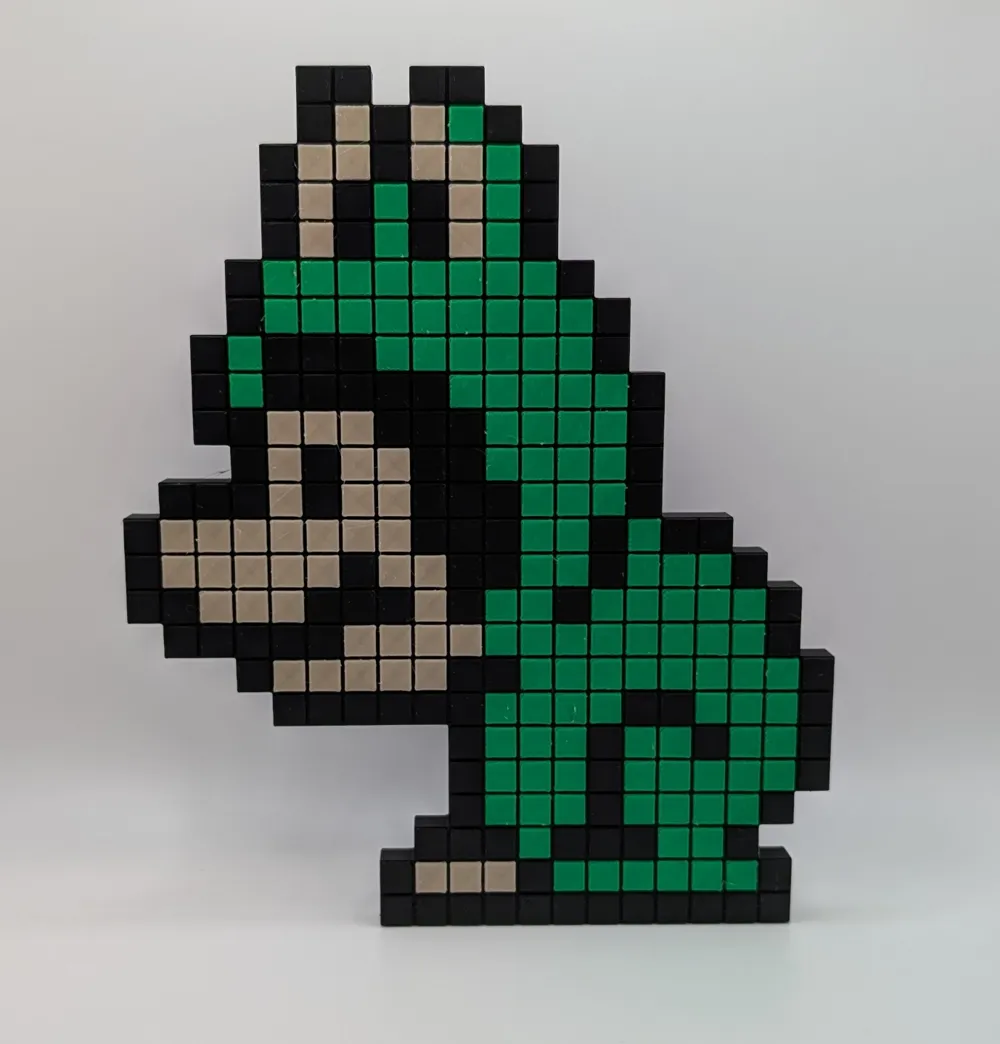 Pixel Art Model - Frog Suit Mario by temmu - MakerWorld