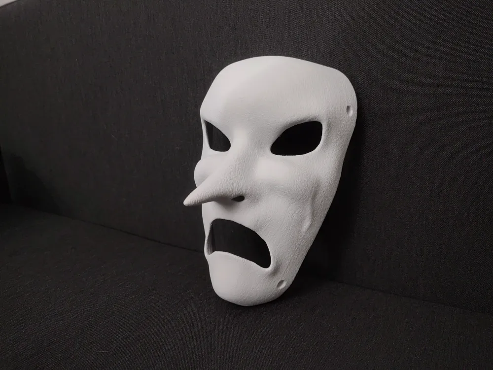 Angry & Smiling theater mask easy to print by TocToc3dPrint - MakerWorld