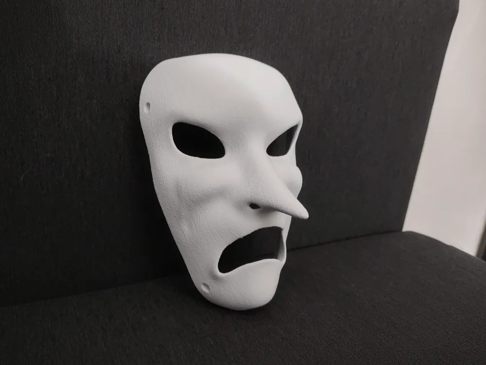 Angry & Smiling theater mask easy to print by TocToc3dPrint - MakerWorld