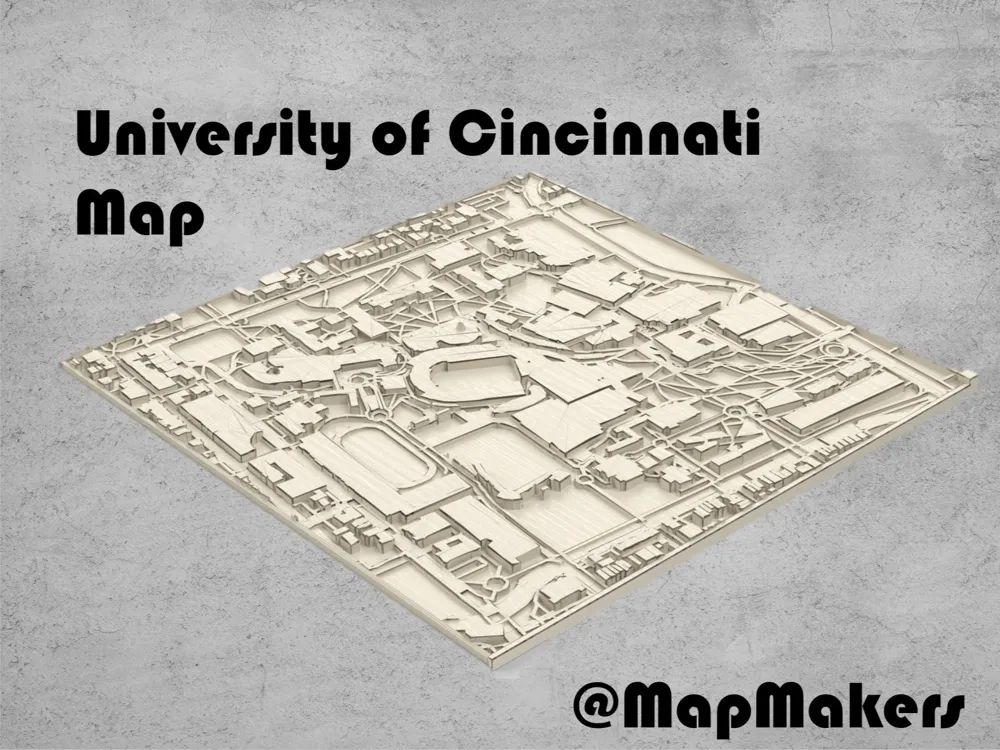 University of Cincinnati Map by EcoStang MakerWorld: Download Free 3D ...
