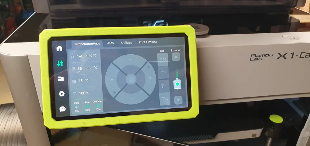 BambuLab X1C Screen frame protector - MRW Remixed by Marwyn - MakerWorld