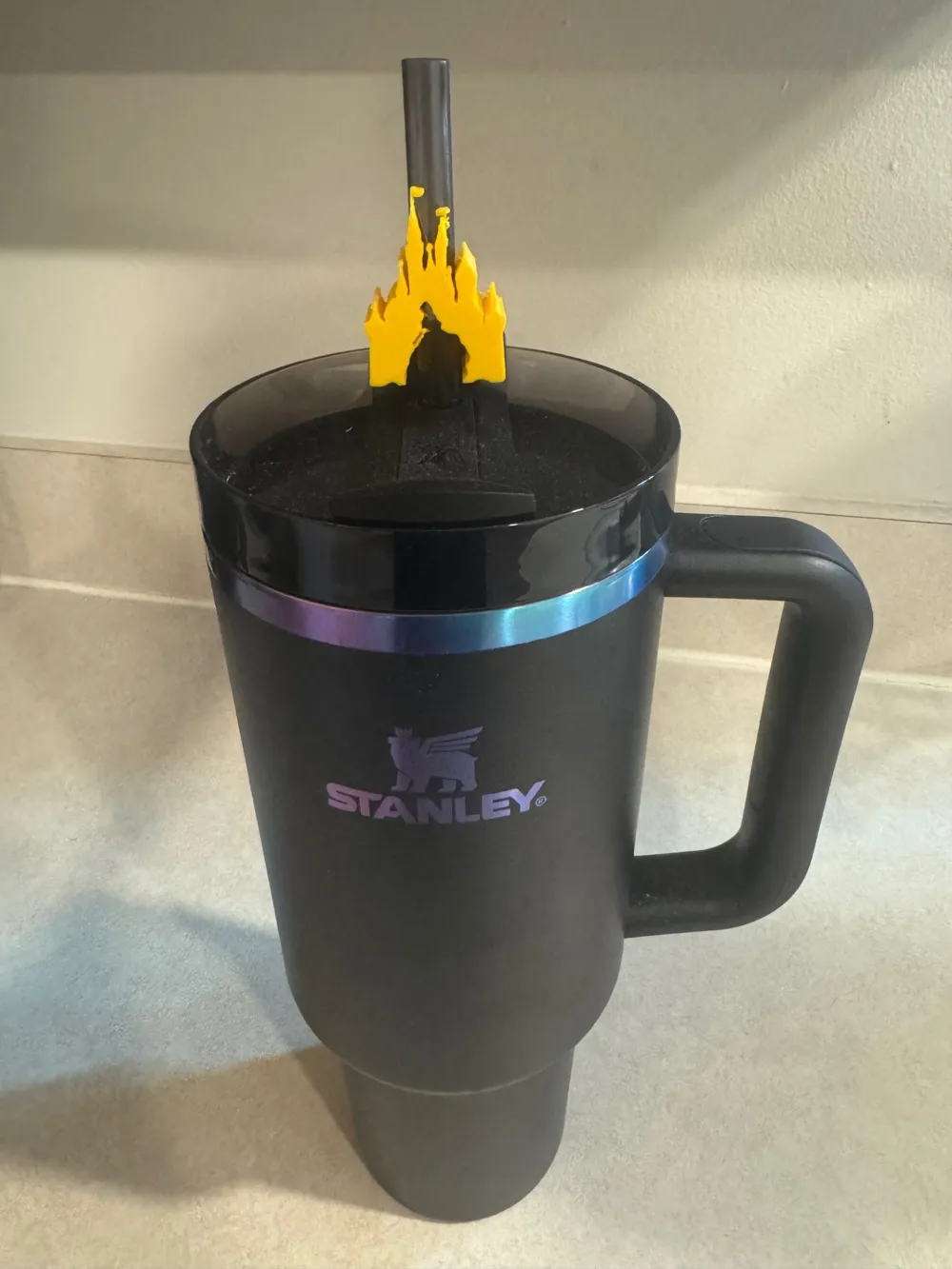 Disney Castle Belle Stanley Cup Straw Topper by Carman3D MakerWorld ...