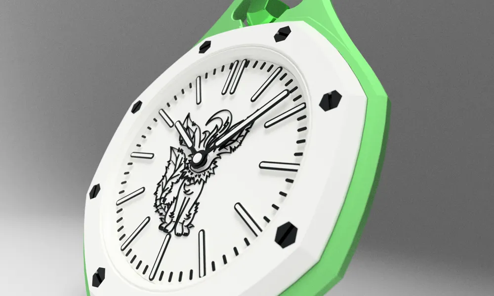 LEAFEON YNB - Wanduhr – Kostenloses 3D-Druckmodell – MakerWorld