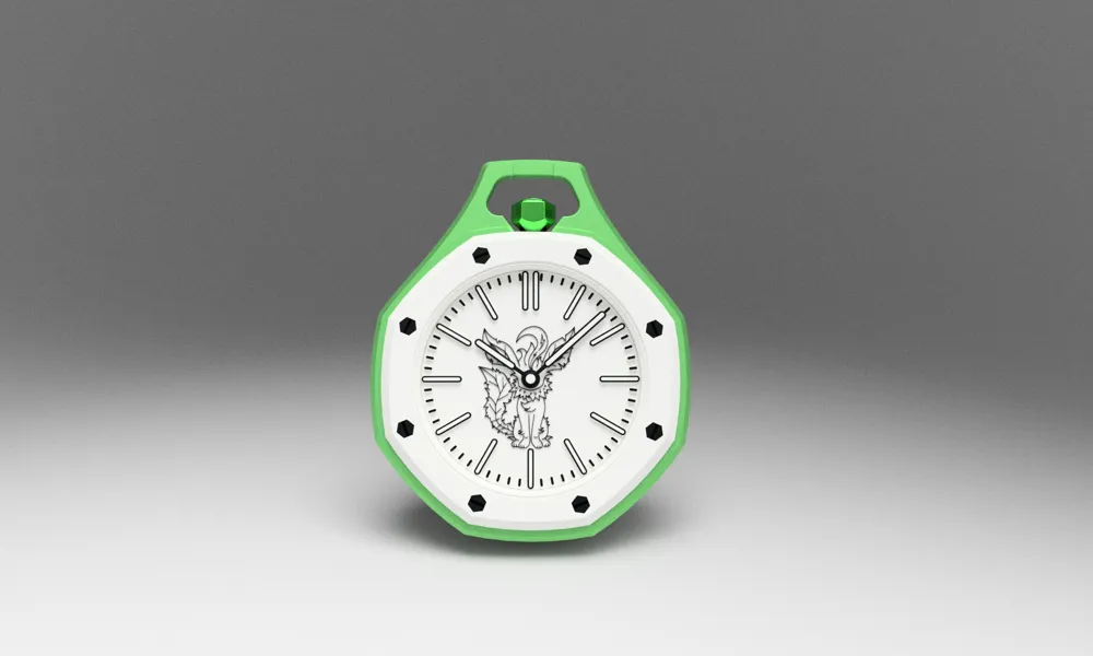 LEAFEON YNB - Wanduhr – Kostenloses 3D-Druckmodell – MakerWorld