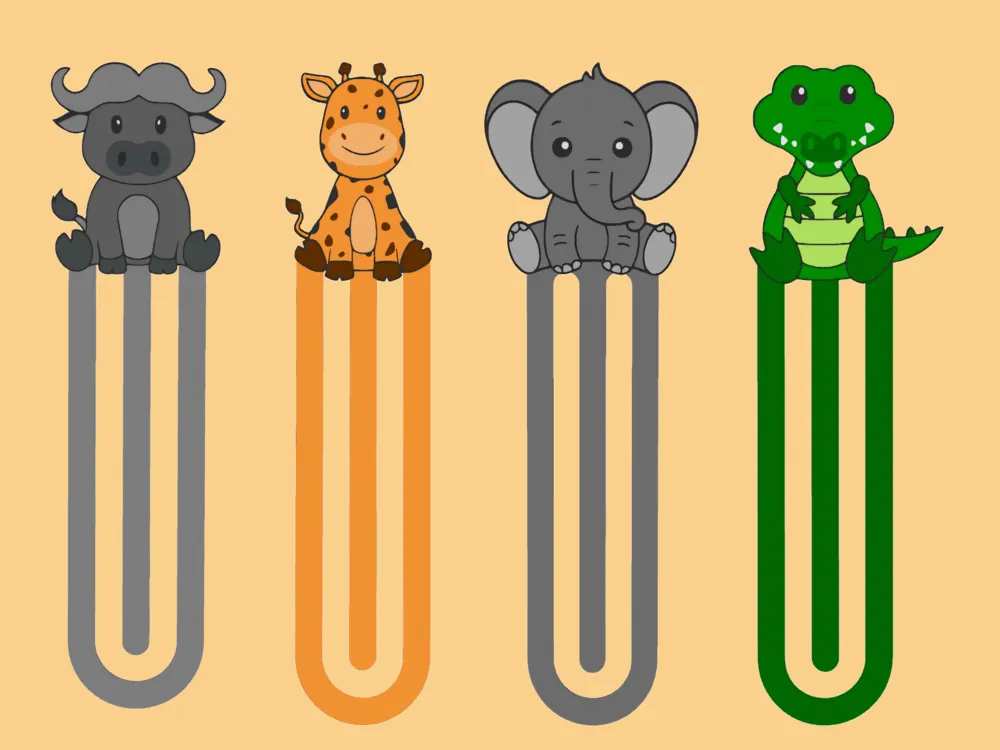 Animal Bookmark Collection by oymate MakerWorld: Download Free 3D Models