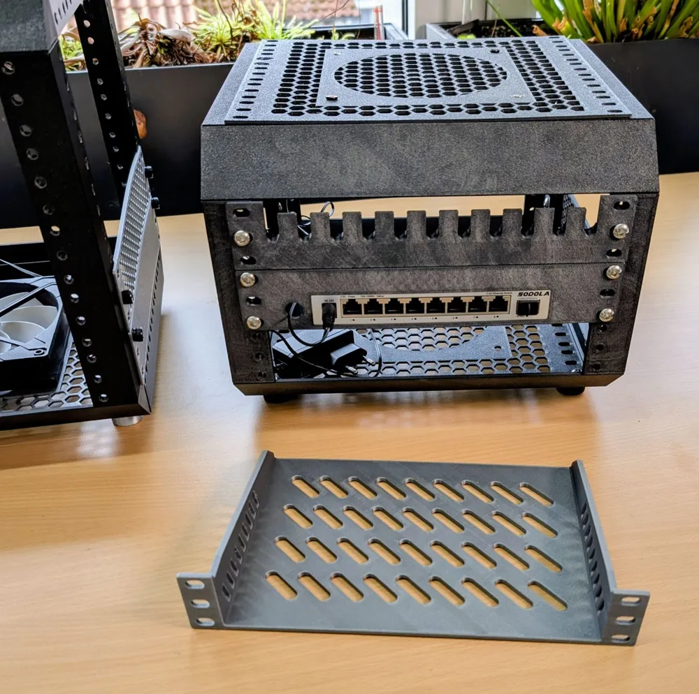 10" Rack Mount Universal, 15cm deep, 214mm internal by Bastel42 ...