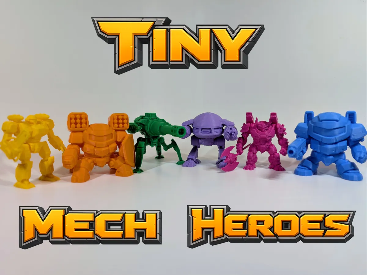 Tiny Mech Heroes - Free 3D Print Model - MakerWorld