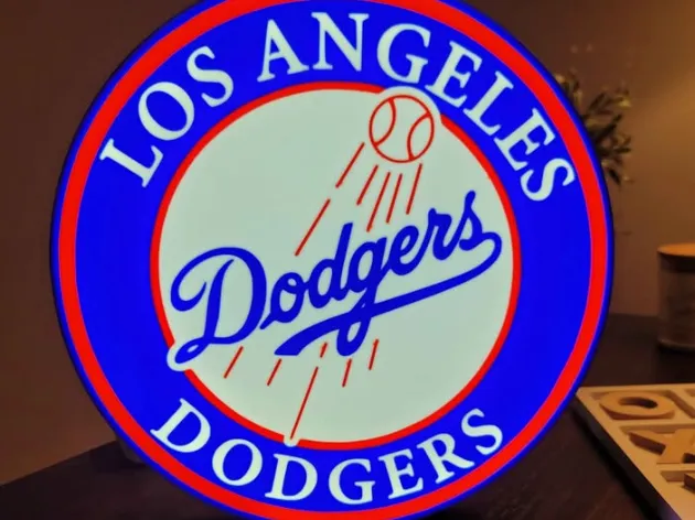 Los Angeles Dodgers Light Sign - Free 3D Print Model - MakerWorld