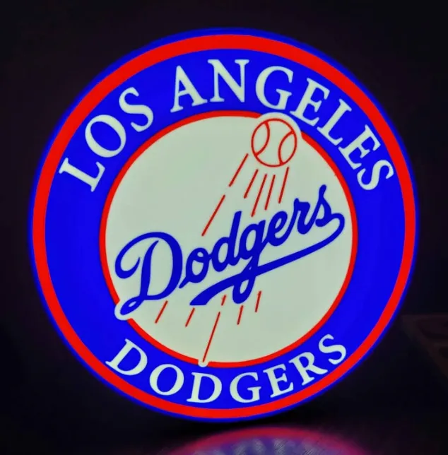 Los Angeles Dodgers Light Sign - Free 3D Print Model - MakerWorld