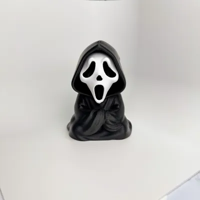 Ghostface Chibi Statue | Horror Mini Statue Decor by Visions Built ...