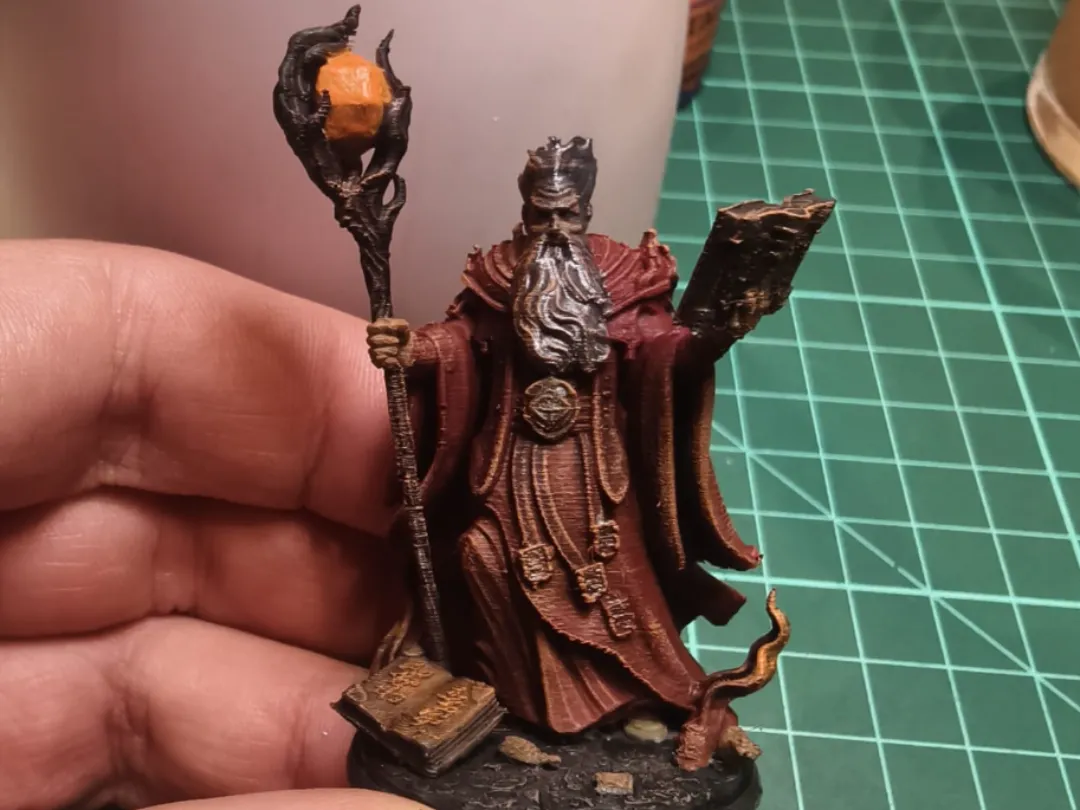 D&D Fire Wizard - Free 3D Print Model - MakerWorld