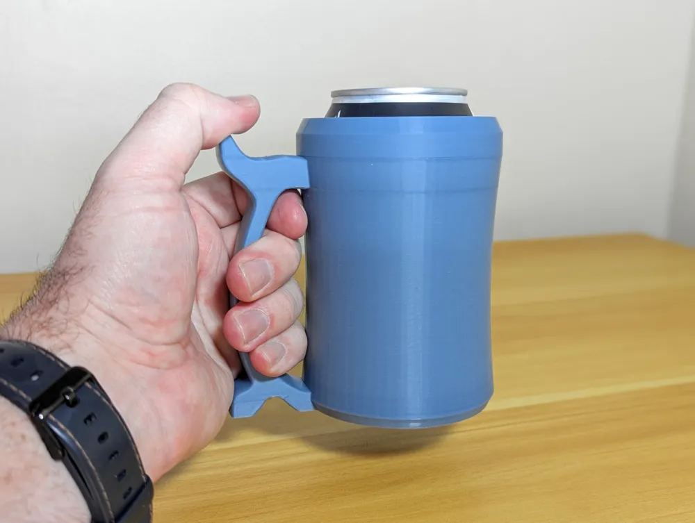 12oz Stein Style Can Koozie - Free 3D Print Model - MakerWorld