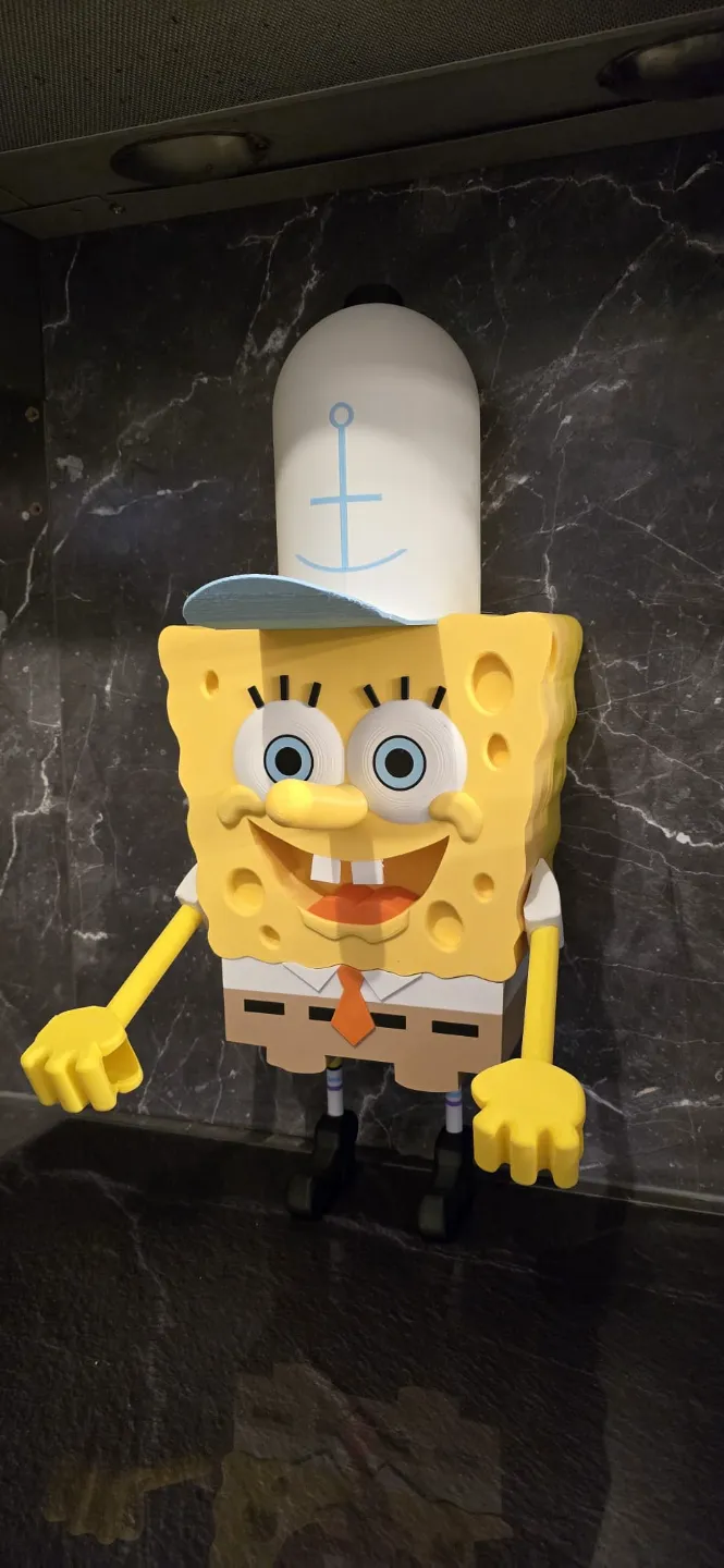 SpongeBob Toilet Paper Holder by Rettungszwerg MakerWorld: Download ...