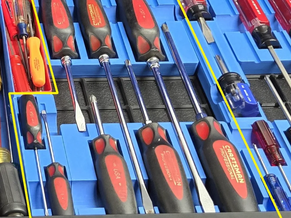 Gridfinity Craftsman Pro Screwdriver Holder by VFRLuke MakerWorld: Download Free 3D Models