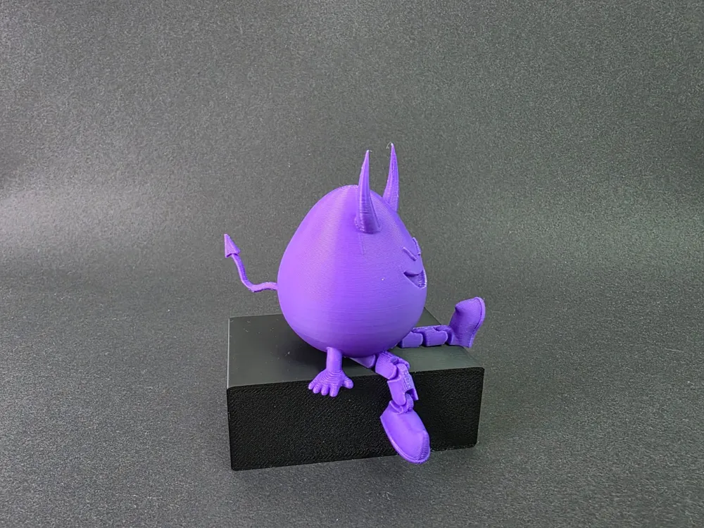Easter Egg Devil Egg Buddy with Devil Tail by Ireality - MakerWorld