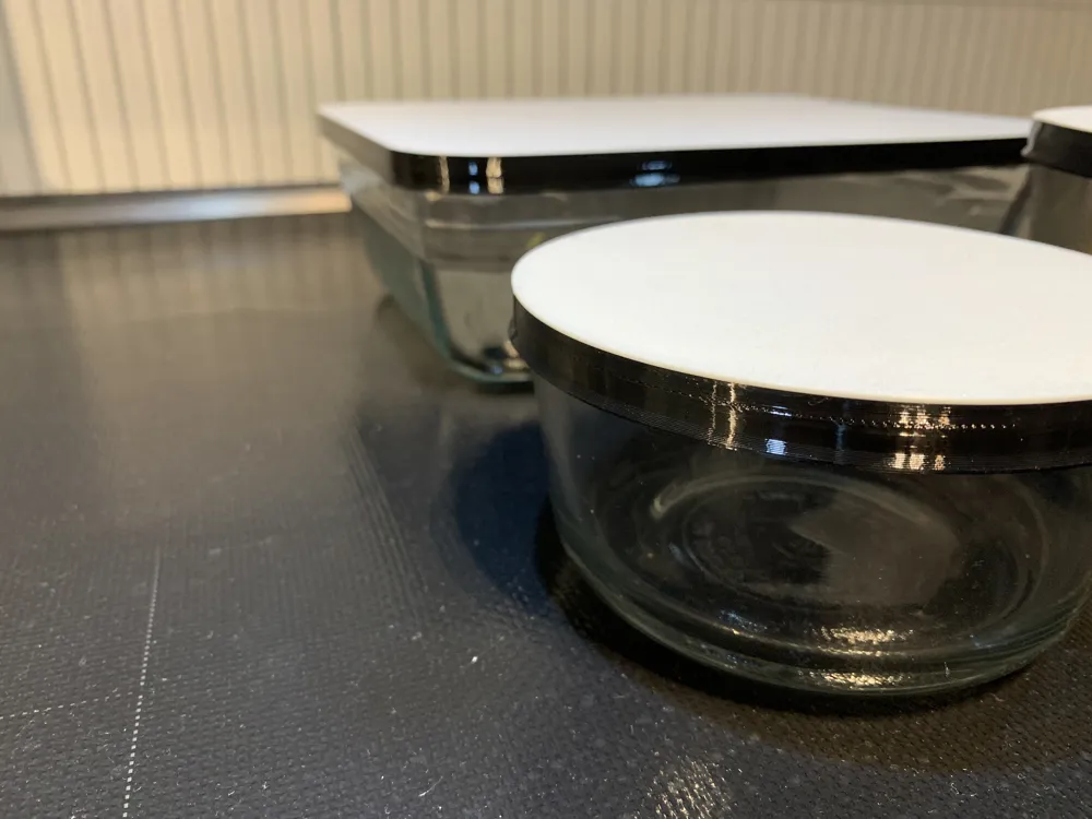 5 Replacement Lids - Pyrex & Anchor Containers - Free 3D Print Model ...