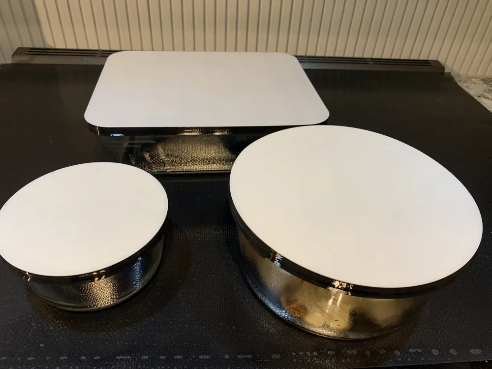 5 Replacement Lids - Pyrex & Anchor Containers - Free 3D Print Model ...