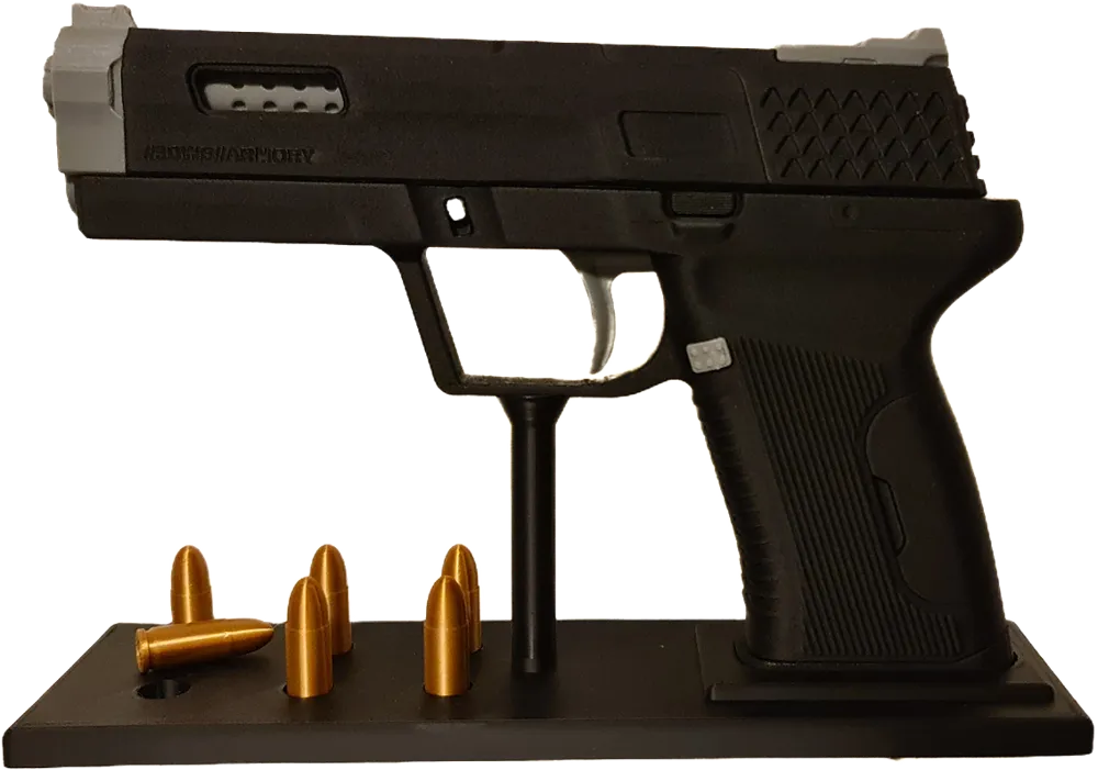 Stand 9mm Simple Concept Pistol Remixed by gogo3D MakerWorld: Download ...