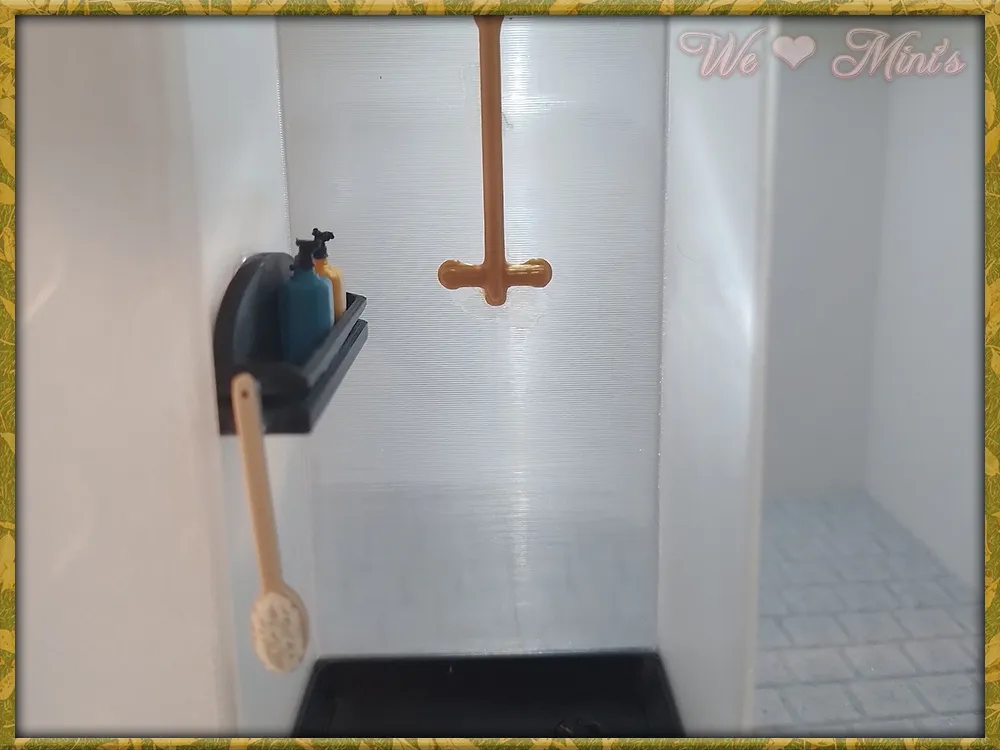 Dollhouse - Shower 1:18 1:12 by 6POiNT6 MakerWorld: Download Free 3D Models