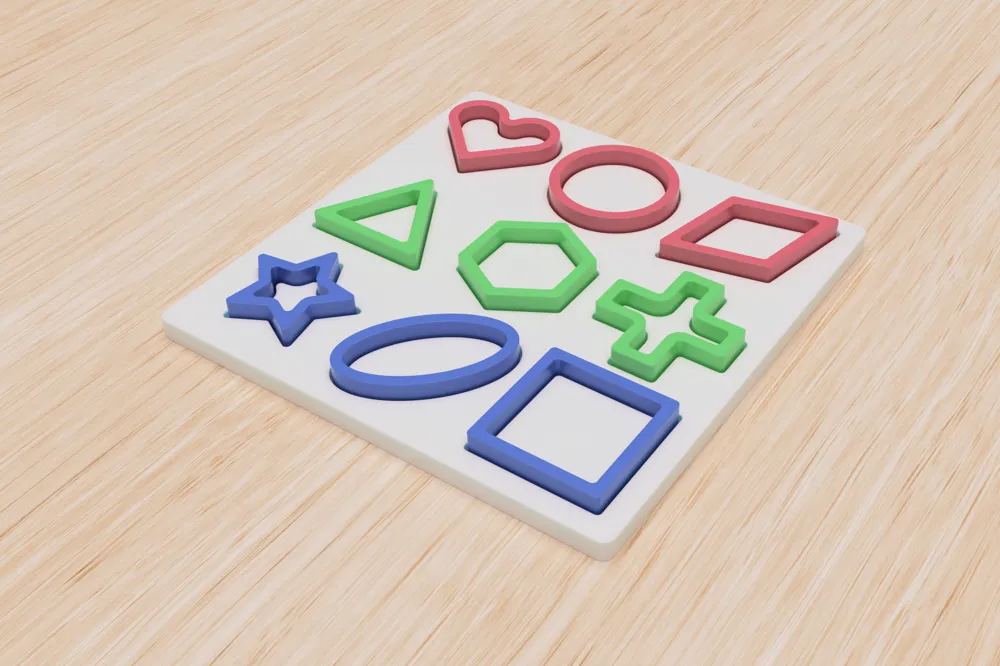Board: Shapes (hollow) Remixed by marekzeman91 - MakerWorld