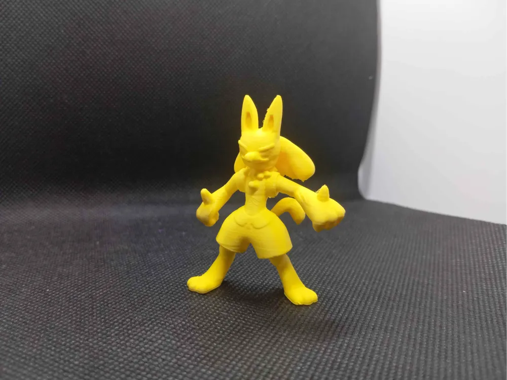 Lucario Estatueta de Brinquedo Brilhante Fanart Inspirada em Pokemon ...