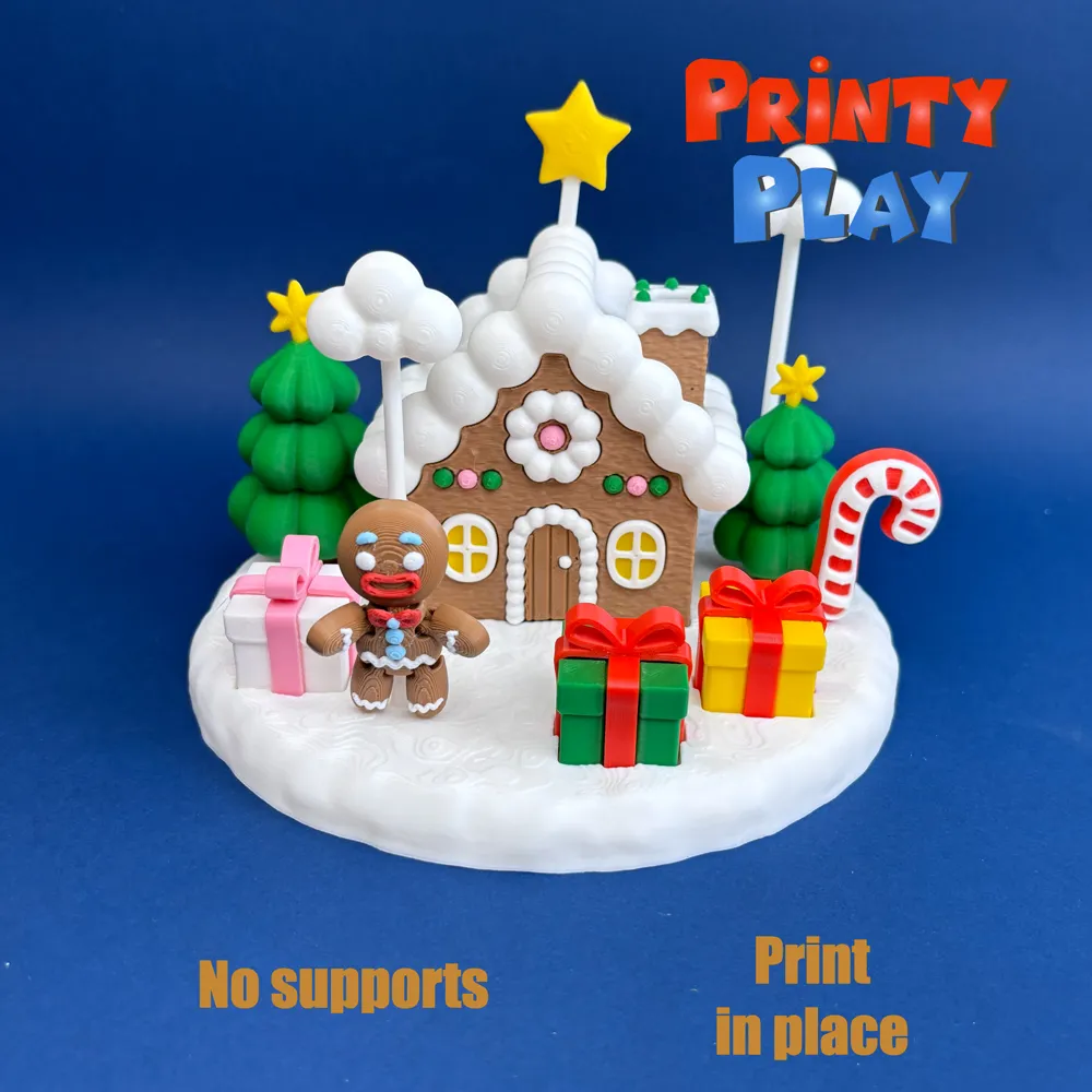Mini Gingerbread House - Free 3D Print Model - MakerWorld