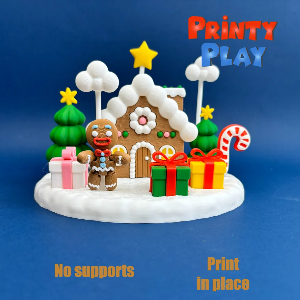 Mini Gingerbread House - Free 3D Print Model - MakerWorld