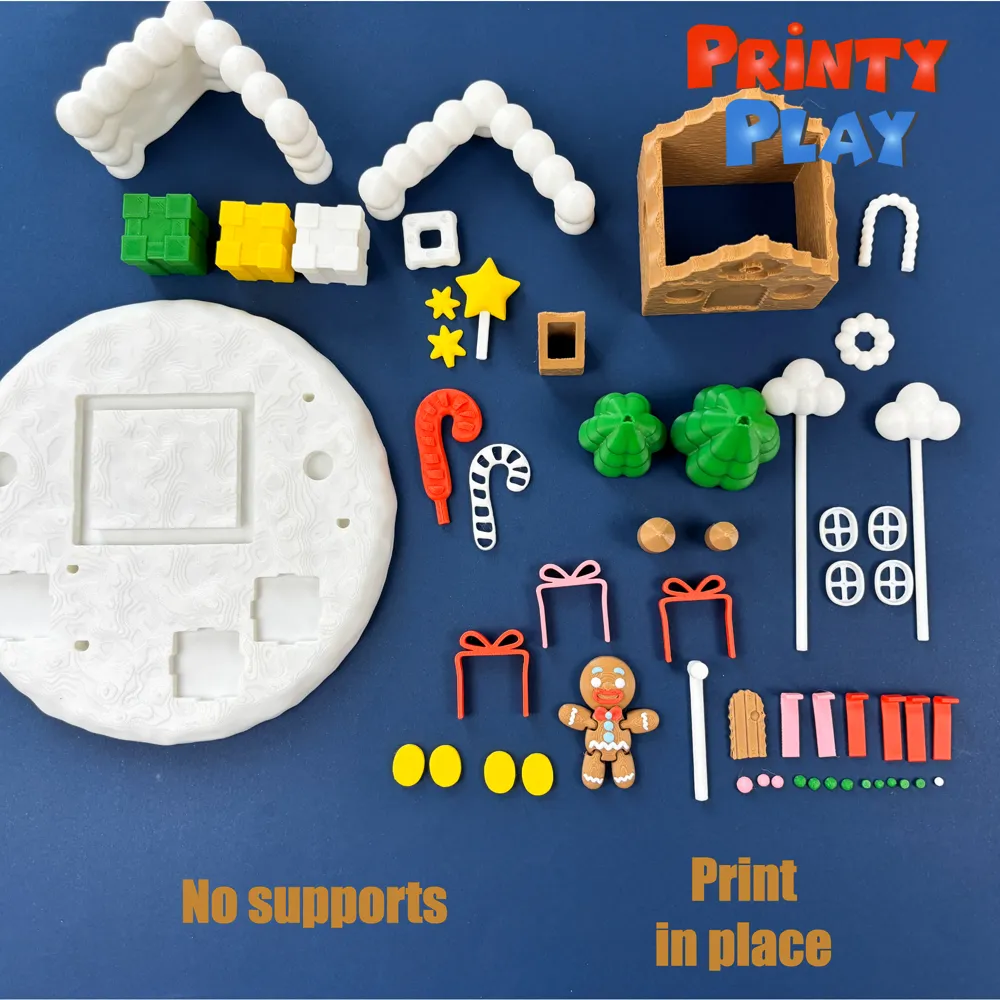 Mini Gingerbread House - Free 3D Print Model - MakerWorld