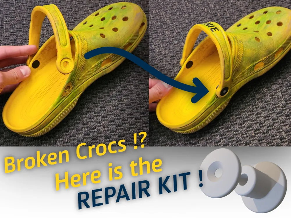 Crocs Repair Joint Kit by BlainLeVilainMakerWorld: Download Free 3D Models