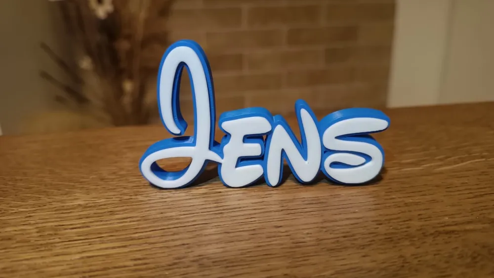 Disney Name Sign Jens Kid Room Wall Decor Tag - Free 3D Print Model ...