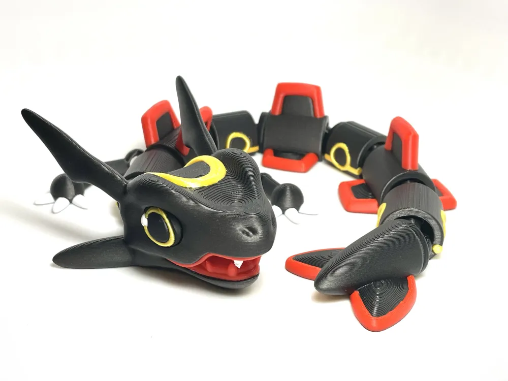 Baby Rayquaza Cute Articulated Dragon- 5 Color - Free 3D Print Model ...