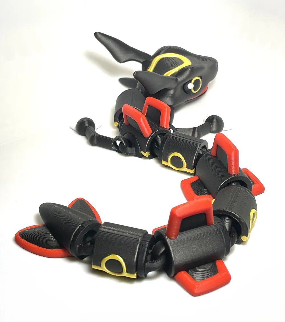 Baby Rayquaza Cute Articulated Dragon- 5 Color - Free 3D Print Model ...