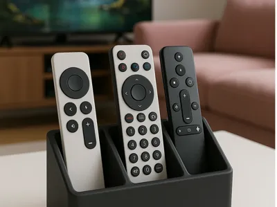 Simple remote control holder organizer by Phoenix Art Labs - MakerWorld