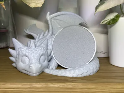 Magical Dragon Alexa Echo Pop Holder by StrabonZ MakerWorld: Download ...