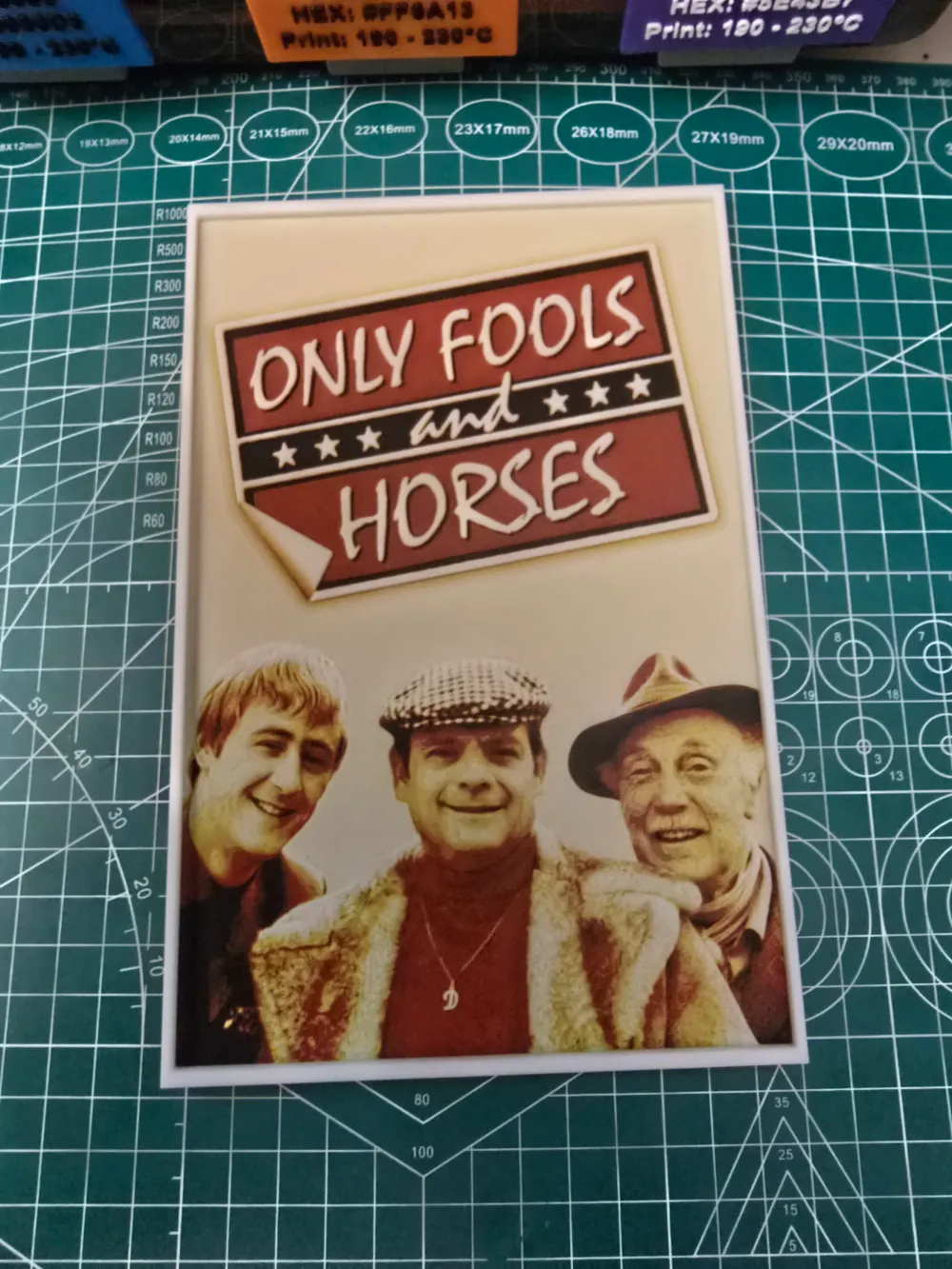 Only Fools and Horses Poster - Hueforge Art - Free 3D Print Model ...