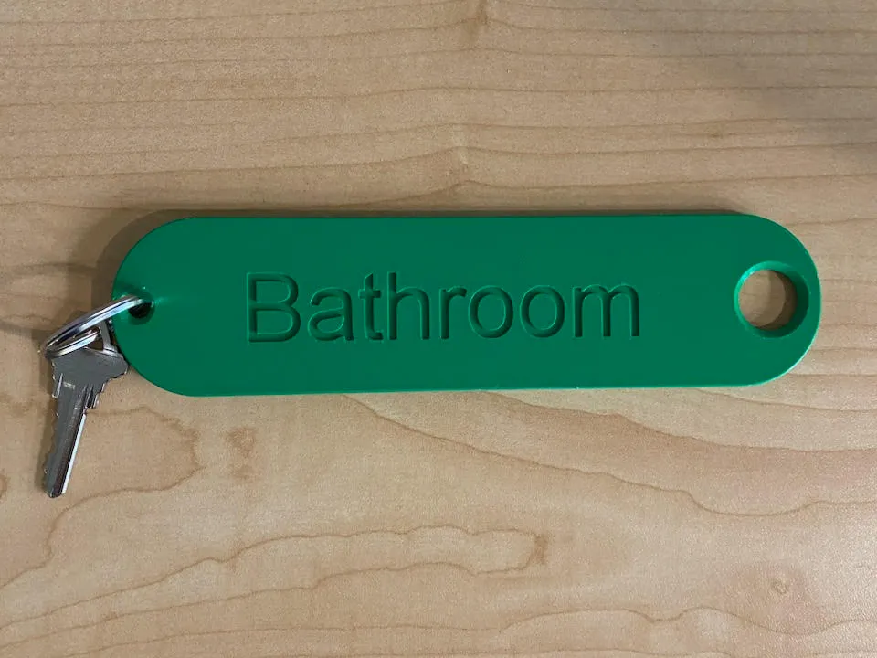 Bathroom Key Chain Large by Titus69 - MakerWorld